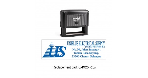 Trodat 4925 Self Inking Stamp 82x25mm